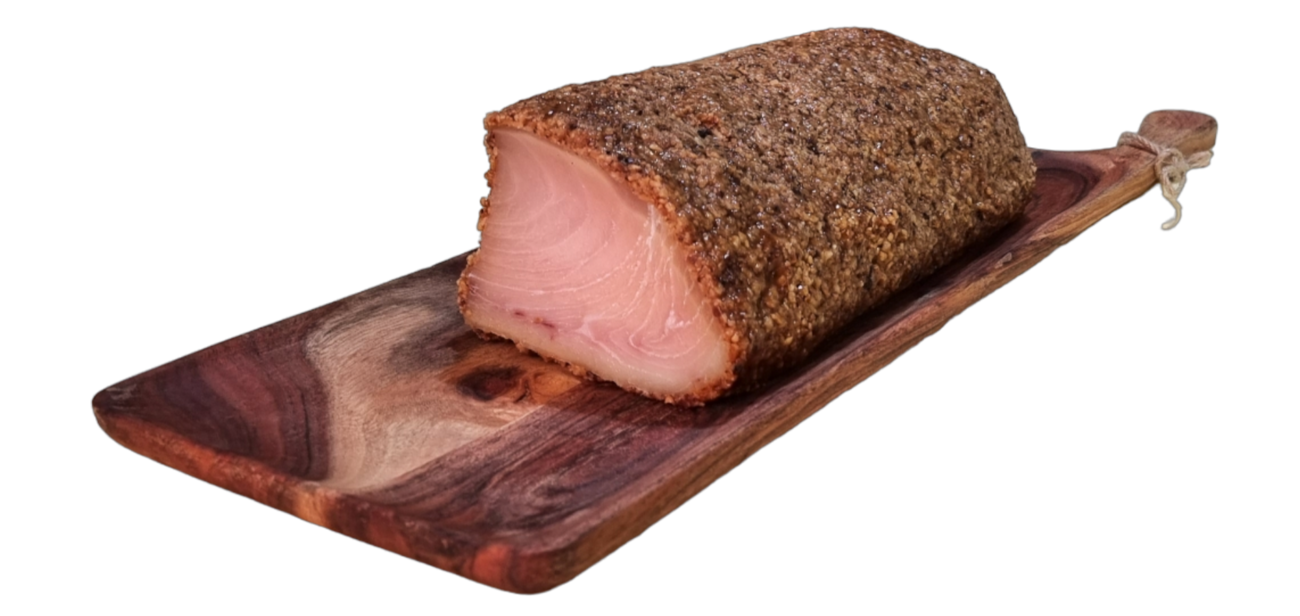 Pesce Spada affinato con Mandorle e Nocciole – Salumi di Mare – L ...